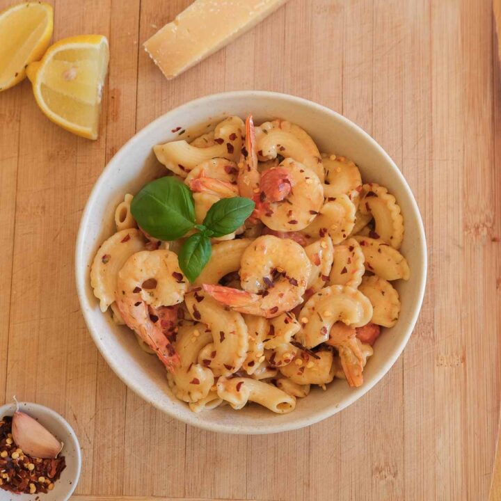 15 Minute Creamy Prawn Pasta