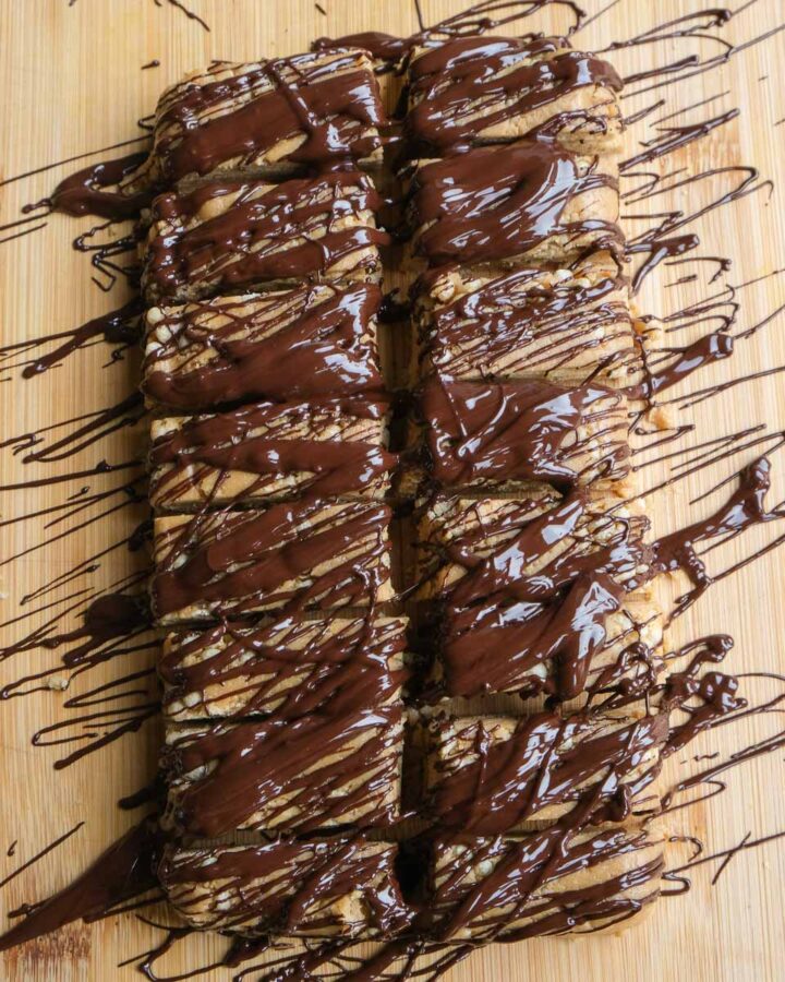 Crispy Peanut Butter Fudge Bars
