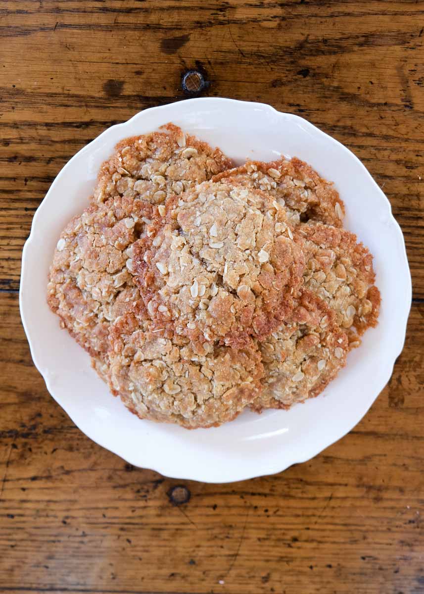 Brown Butter Miso ANZAC-style Biscuits